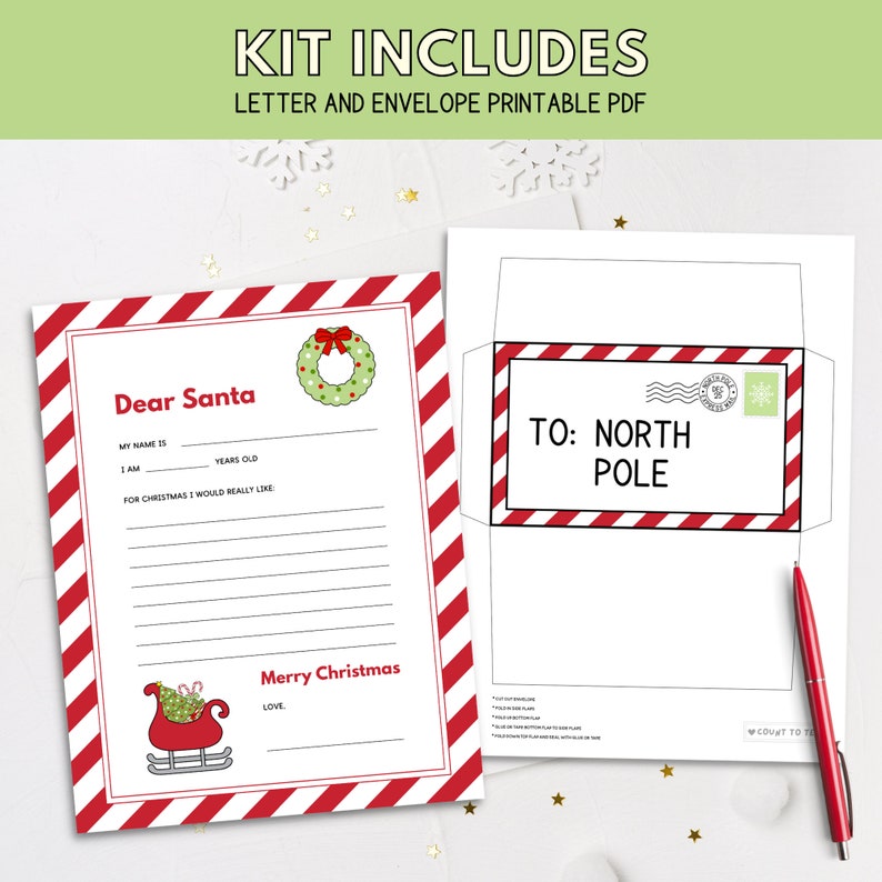 Letter to Santa Bulletin Board Kit, Winter Class Bulletin Board ...