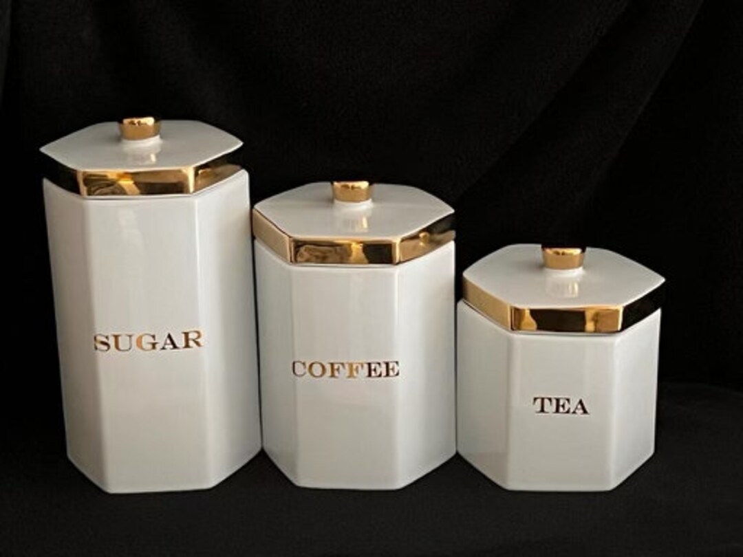 3 Piece Kitchen Canister Set - Etsy