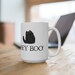 Black Cat Halloween Cat Mug, Hey Boo Black Cat Mug, Black Cat ...