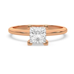 Princess Cut Diamond Ring, Square Engagement Ring, Square Diamond Ring ...