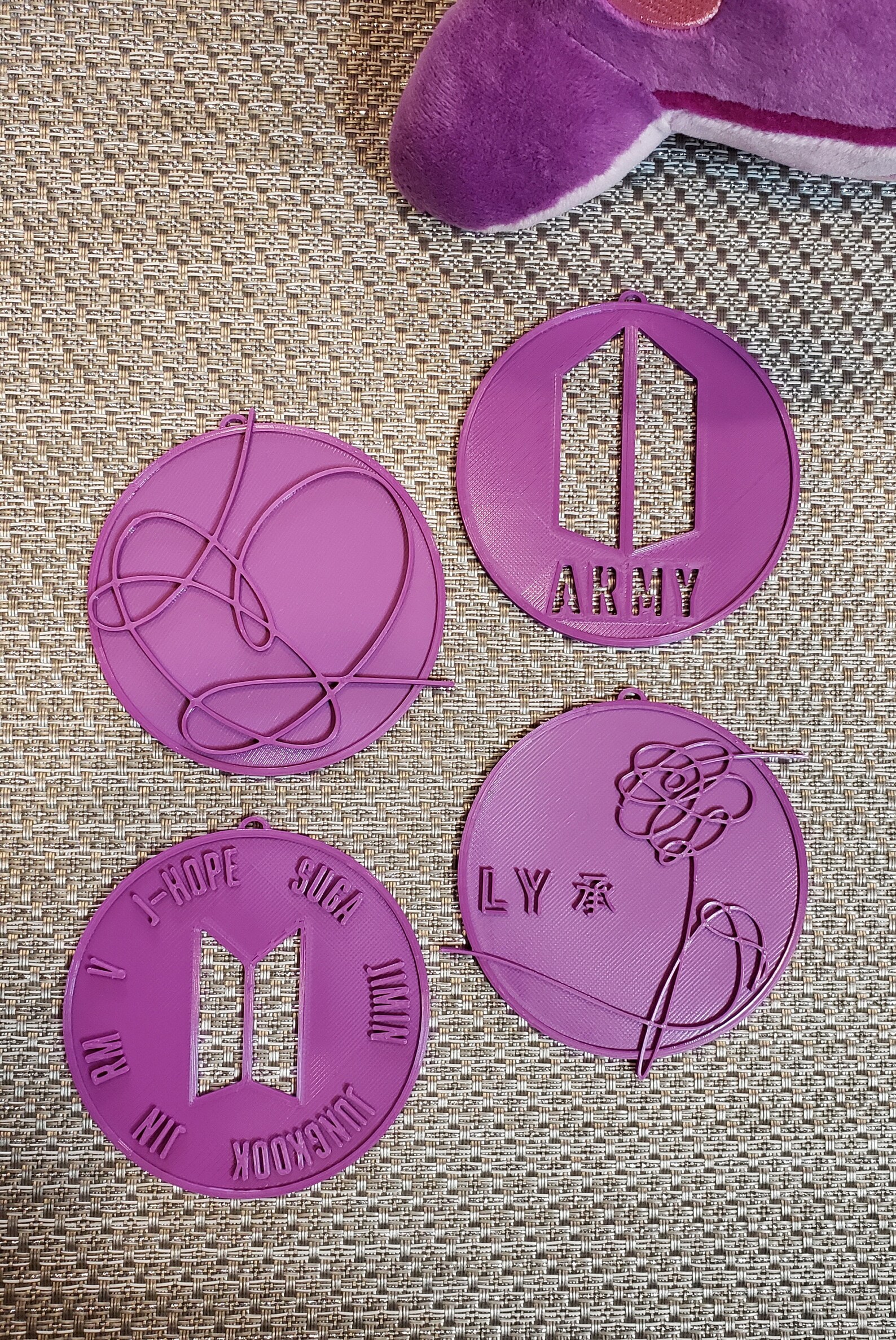 BTS Tree Ornaments set of 4 - Etsy