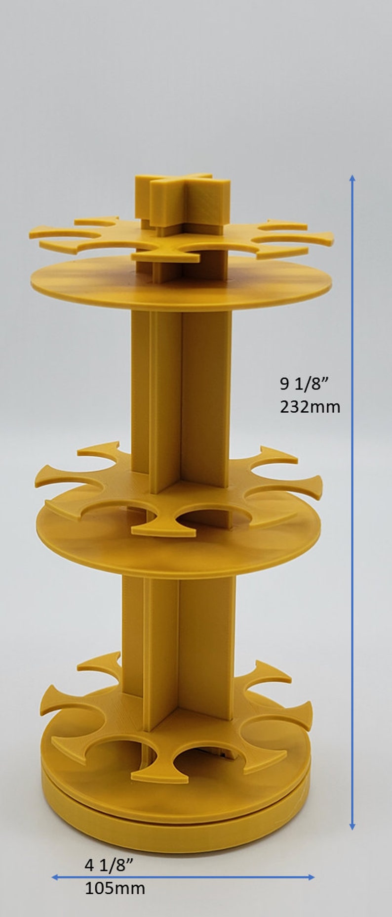 Rotary Paint Holder for Vallejo Paints and Similar Sized Dropper ...