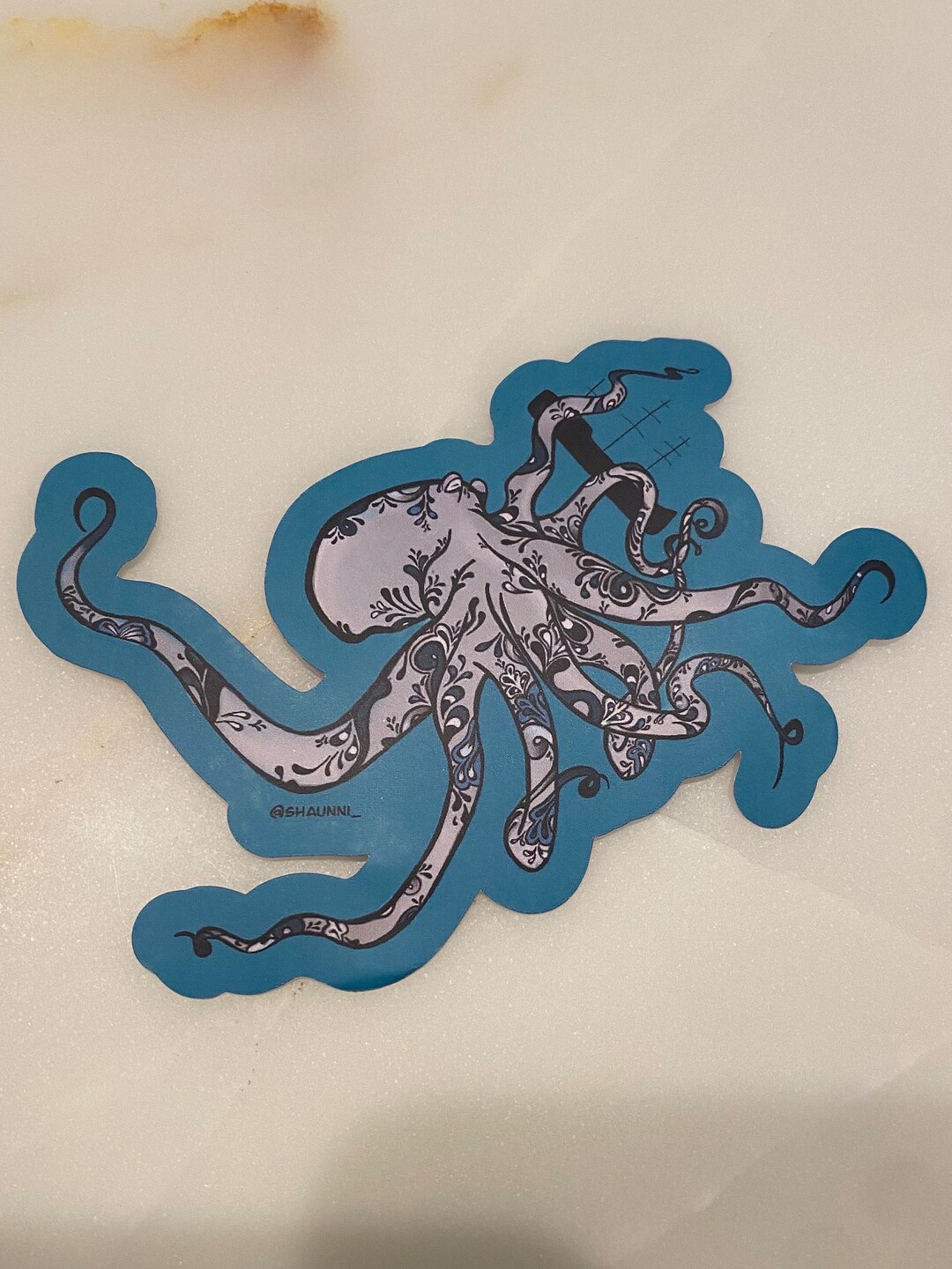 Octopus Vinyl Sticker - Etsy