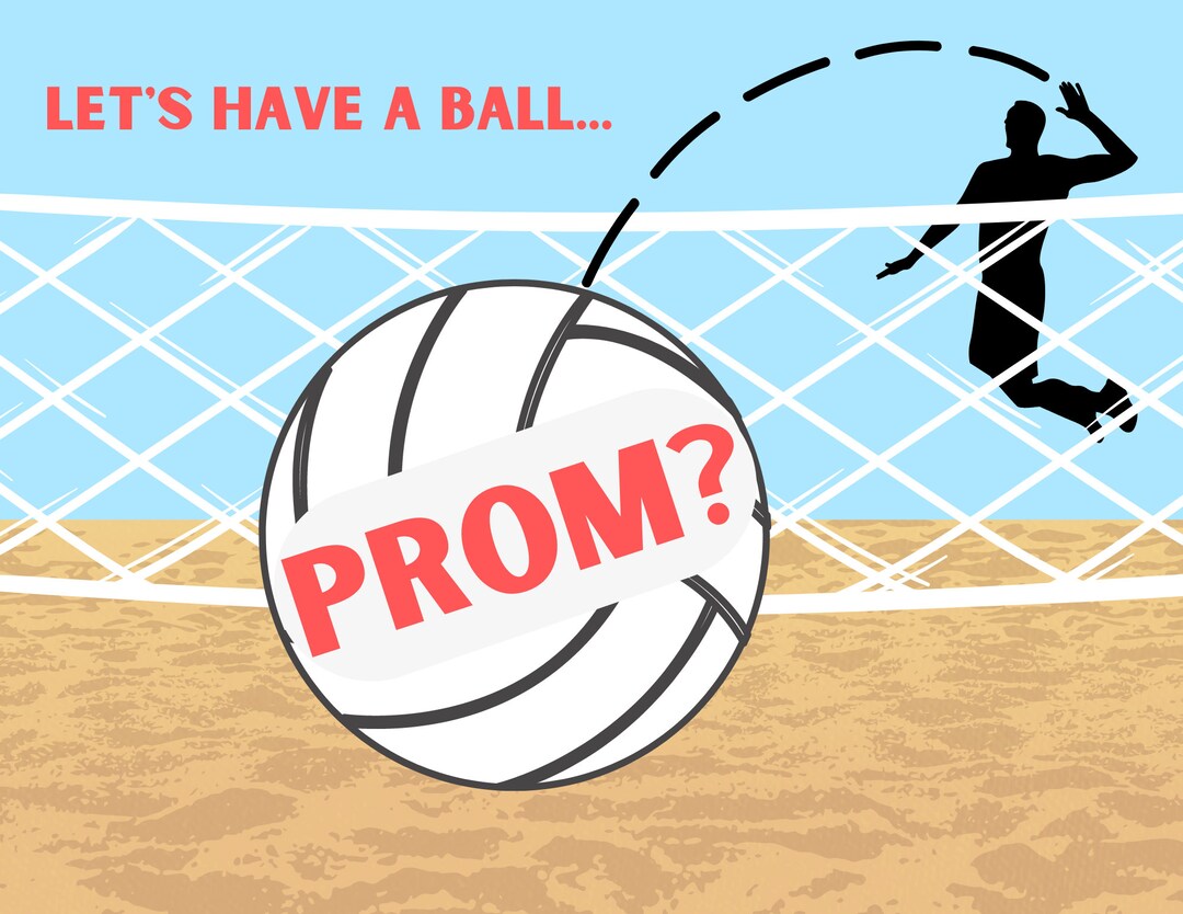Volleyball Promposal, Beach Volleyball Prom Posal, Promposal Sign ...