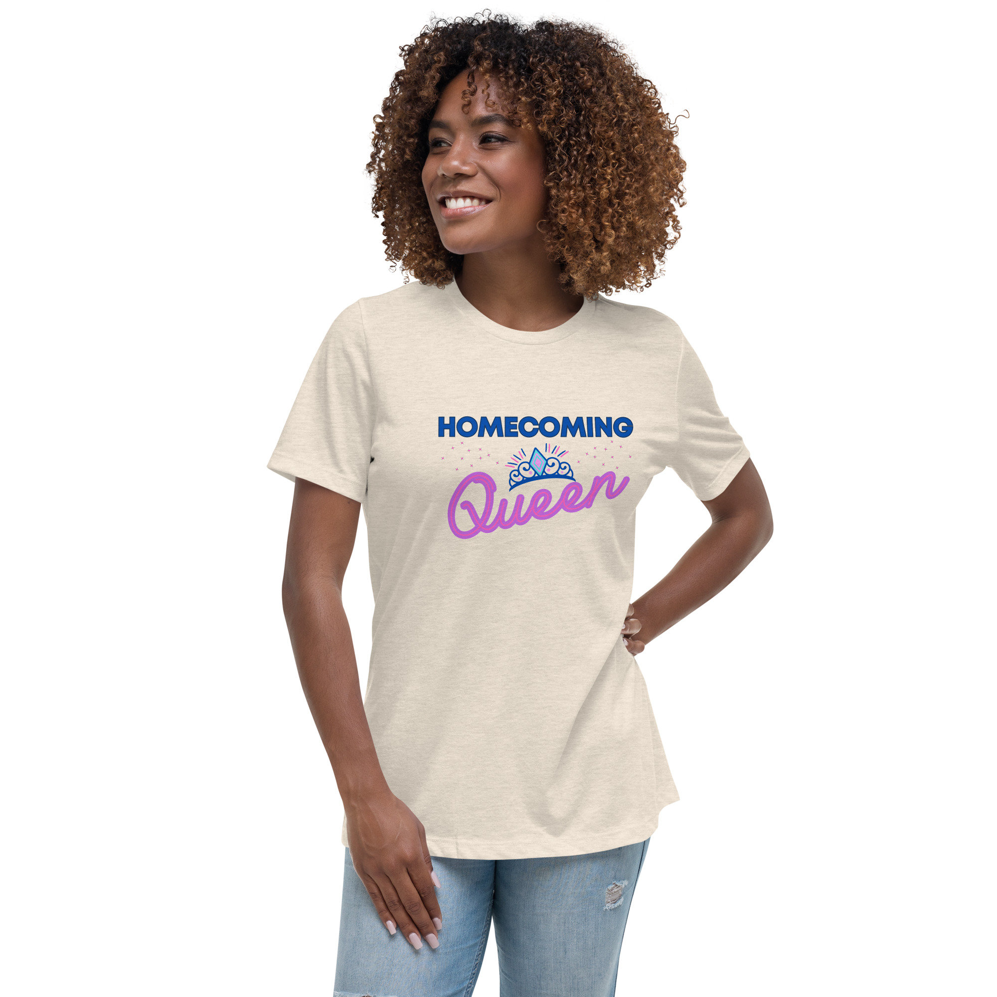 Homecoming Queen Tee Shirt, Women's Relaxed T-shirt, Homecoming Short ...