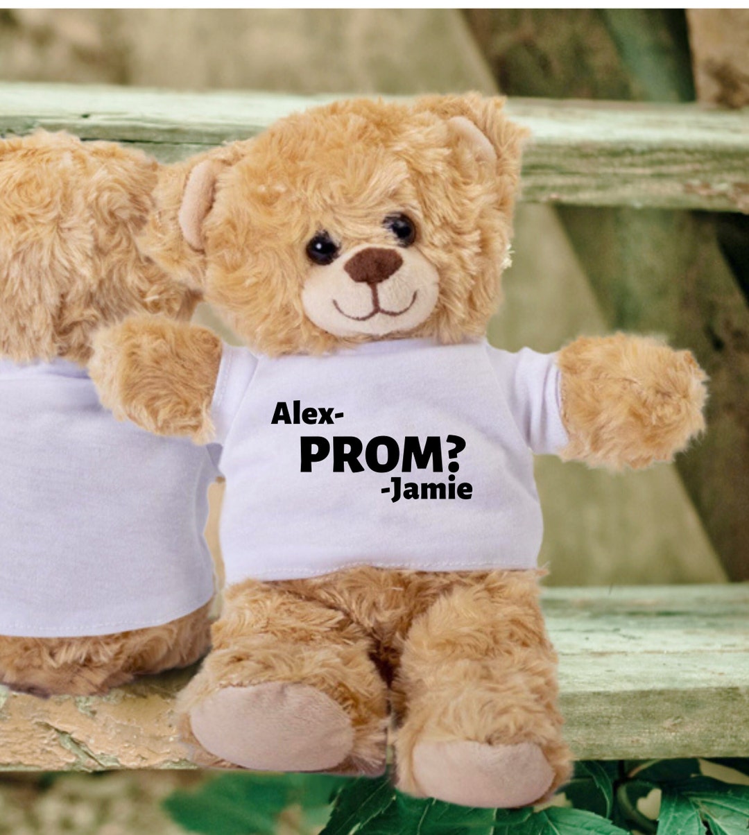 Personalized Promposal Teddy Bear, Prom Posal Bear, Adorable Prom Bear ...