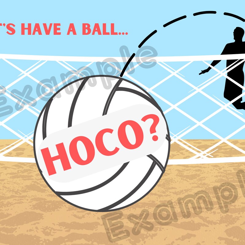 Volleyball Hoco Poster - Etsy