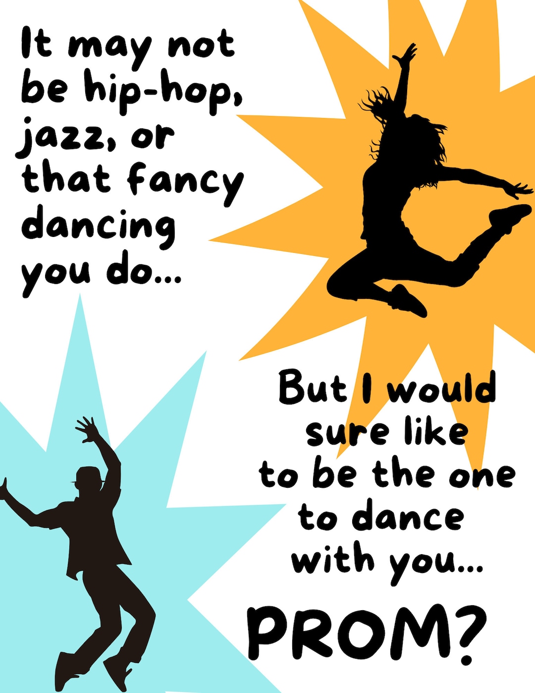 Dancer Promposal, Prom Proposal for Dancer, Prom Invitation, Prom ...