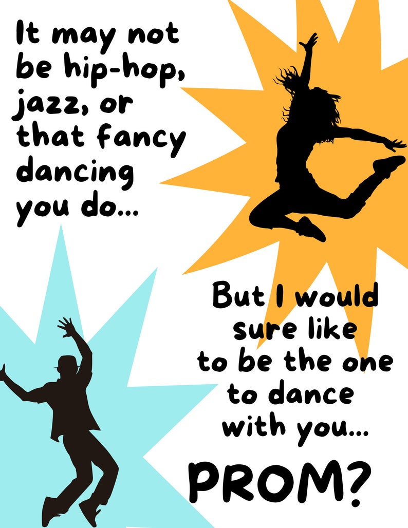 Dancer Promposal, Prom Proposal for Dancer, Prom Invitation, Prom ...