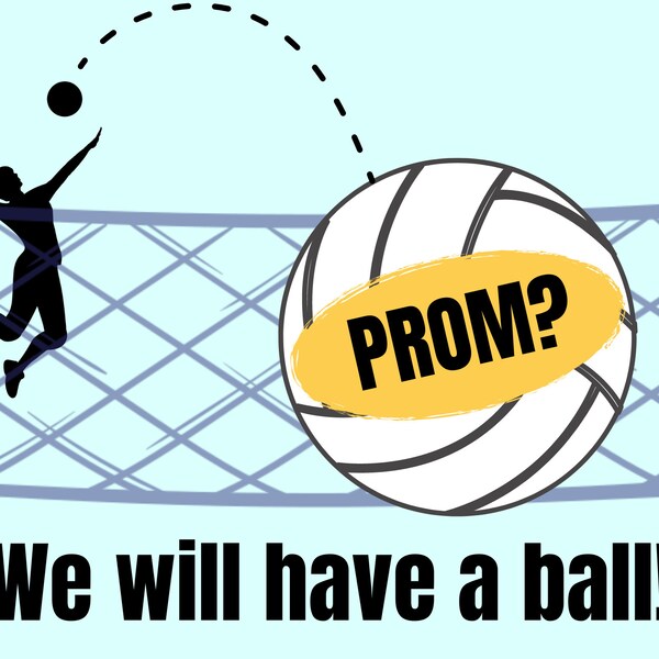 Volleyball Prom Proposal - Etsy