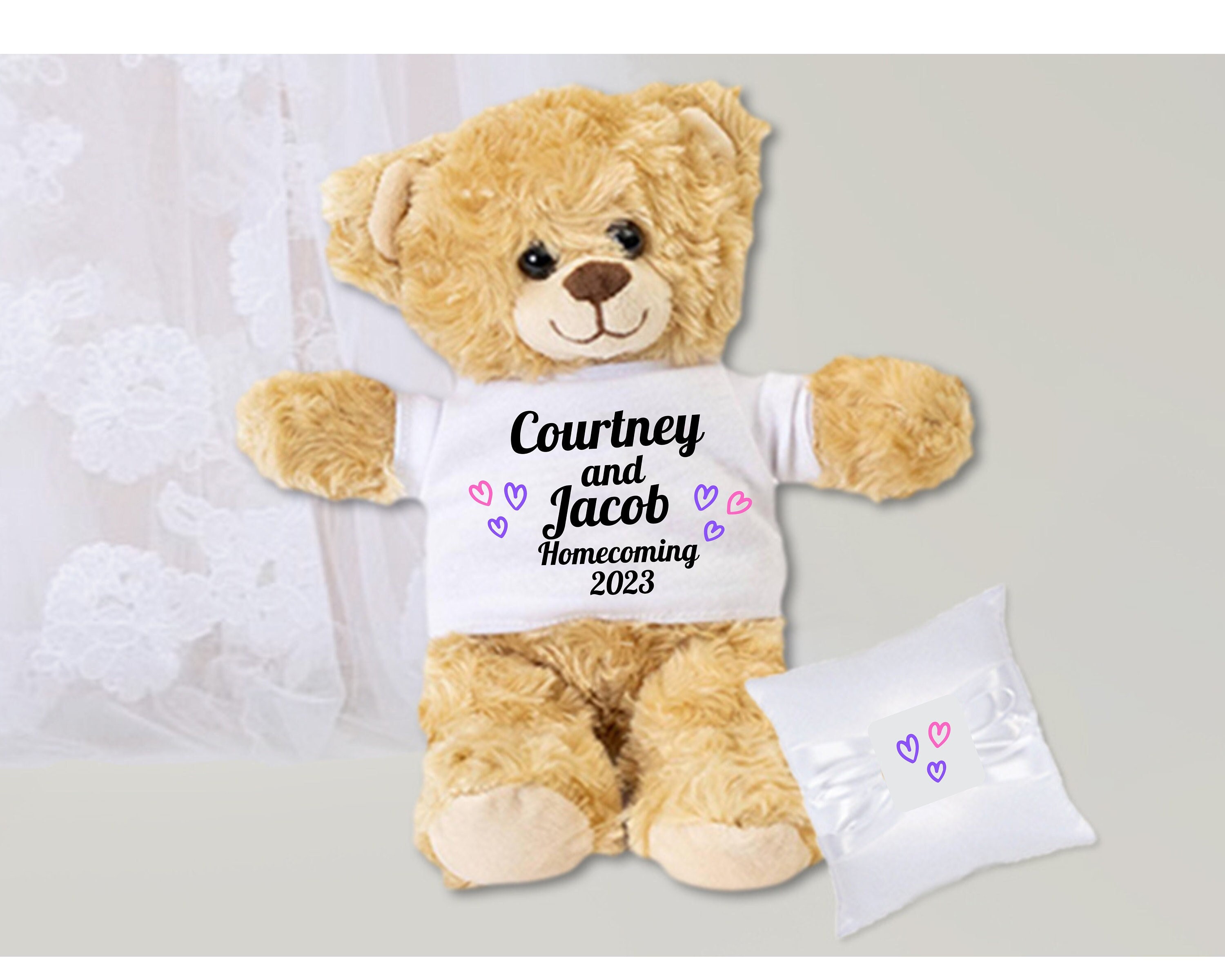 Personalized Homecoming Teddy Bear Keepsake, HOCO Invitation, HOCO ...