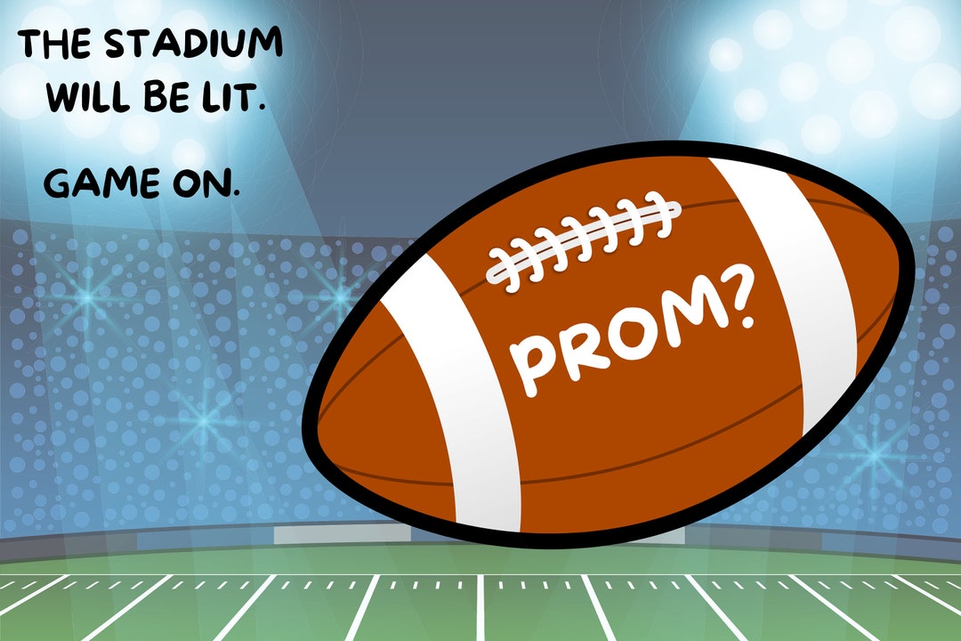 Printable Football Promposal, Promposal Poster,promposal Sign, Prom ...
