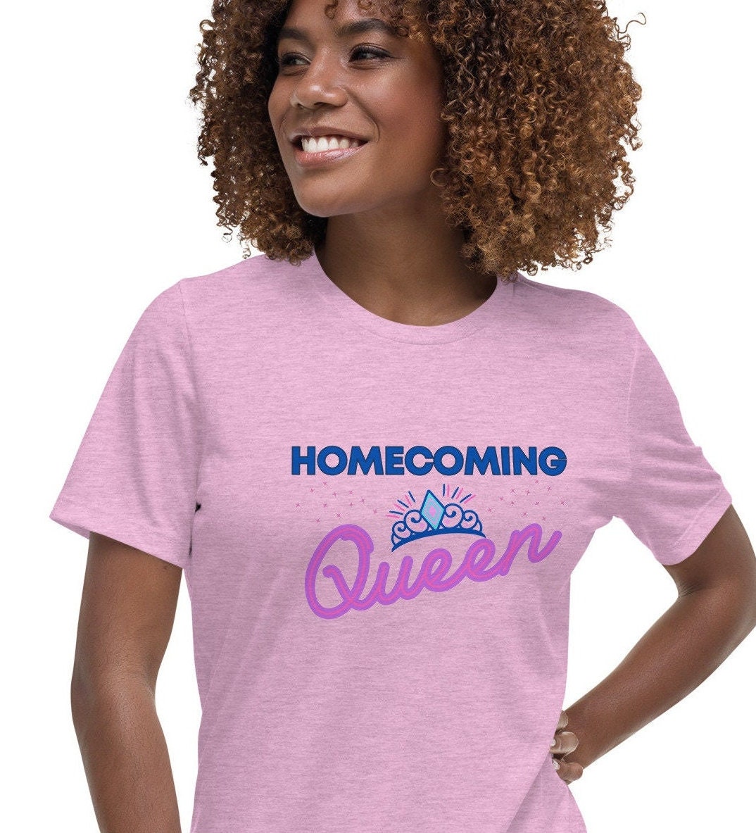 Homecoming Queen Tee Shirt, Women's Relaxed T-shirt, Homecoming Short ...