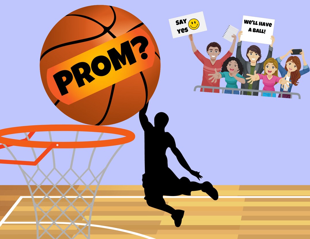 Basketball Promposal, Sports Prom Posal, Prom Proposal, Printable ...
