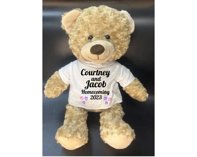 Personalized Homecoming Teddy Bear Keepsake, HOCO Invitation, HOCO ...