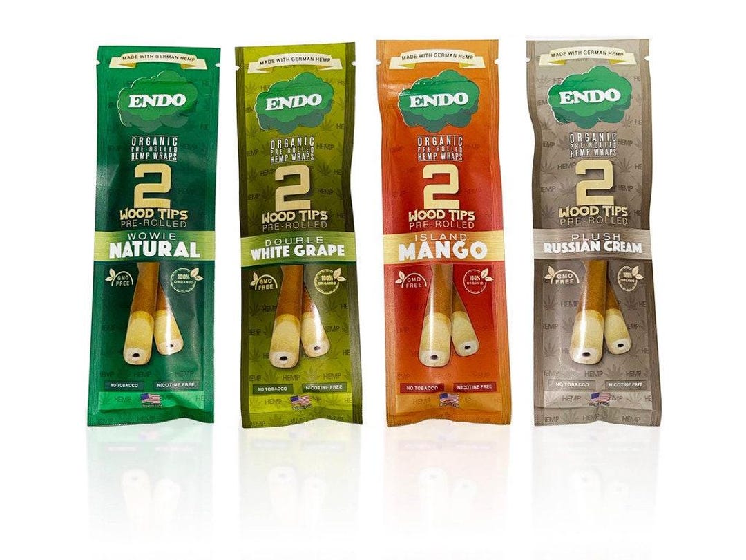 Organic Endo Pre Rolled Cones W/ Wooden Tips 2 per Pack - Etsy