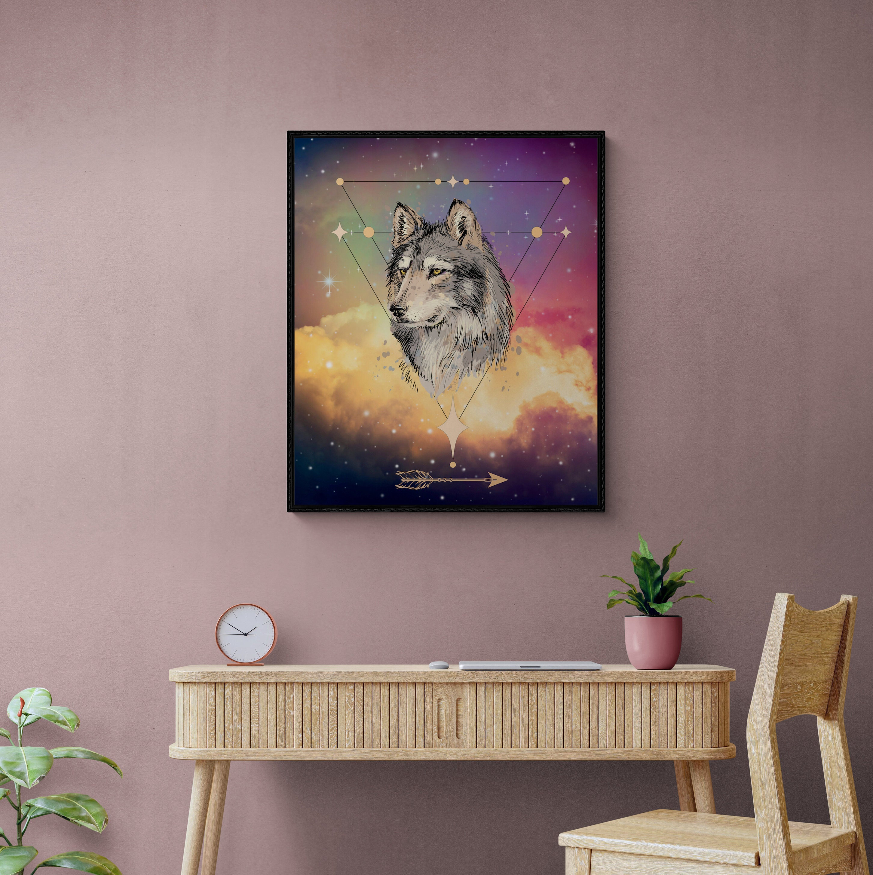 Wolf Wall Art Fantasy Wolf Art Print Animal Digital Art - Etsy