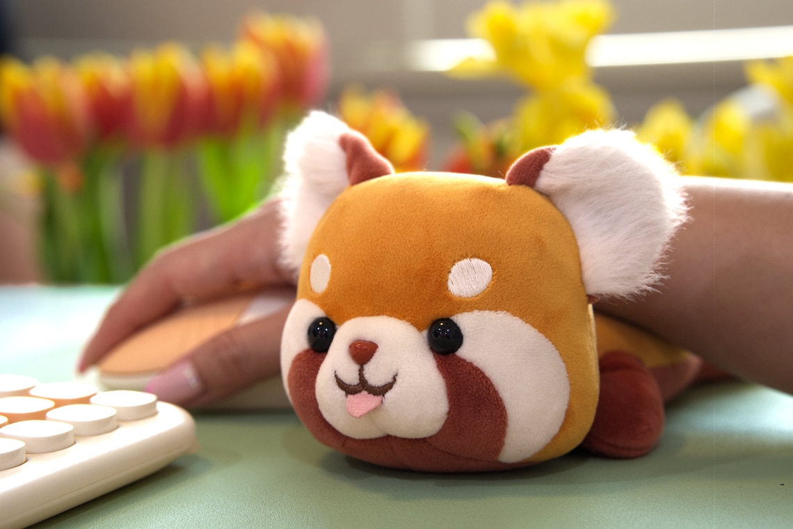 PERSONALIZED Plush Wrist Support Cute Red Panda Custom - Etsy
