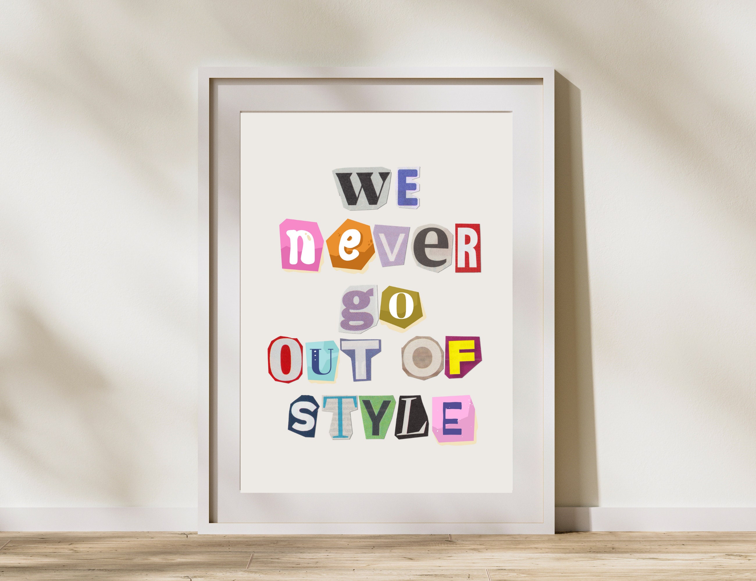 Taylor Swift Wall Art Digital Download Wall Art, Style Lyrics, 1989 ...