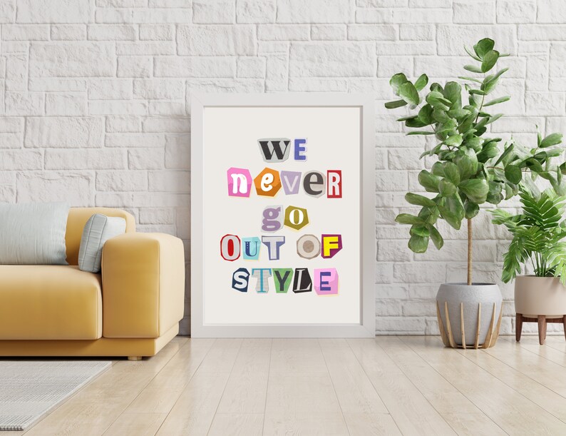 Taylor Swift Wall Art Digital Download Wall Art, Style Lyrics, 1989 ...