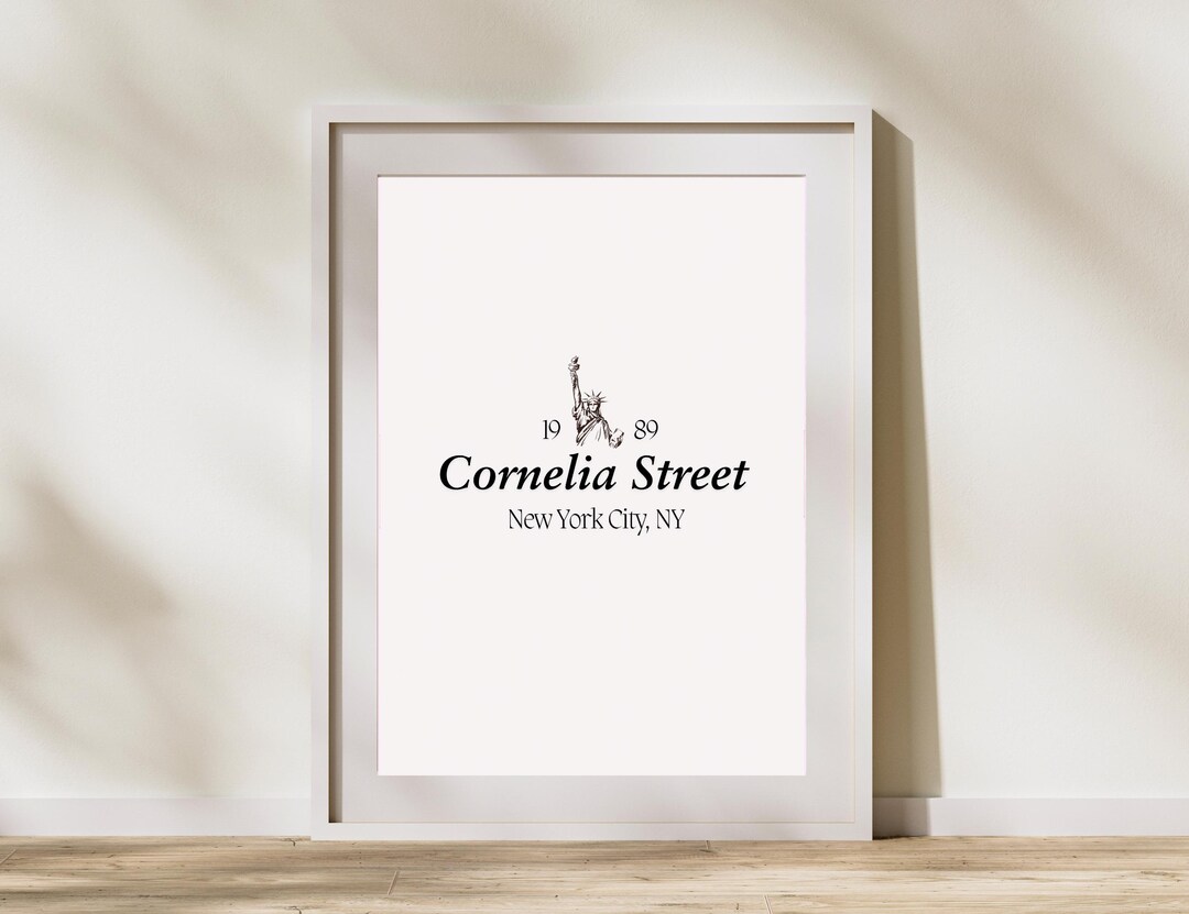 Taylor Swift Poster Subtle Taylor Swift Decor Cornelia Street Street ...