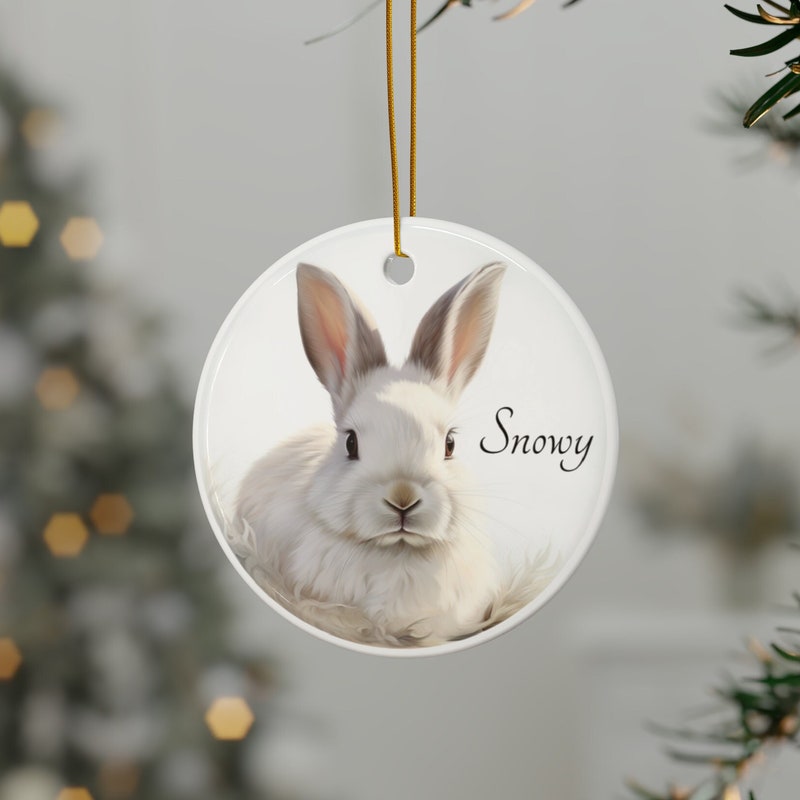 Rabbit Ornament - Etsy