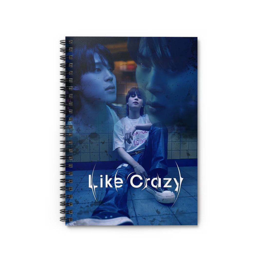 BTS Jimin Like Crazy Spiral Notebook Ruled Line - Etsy