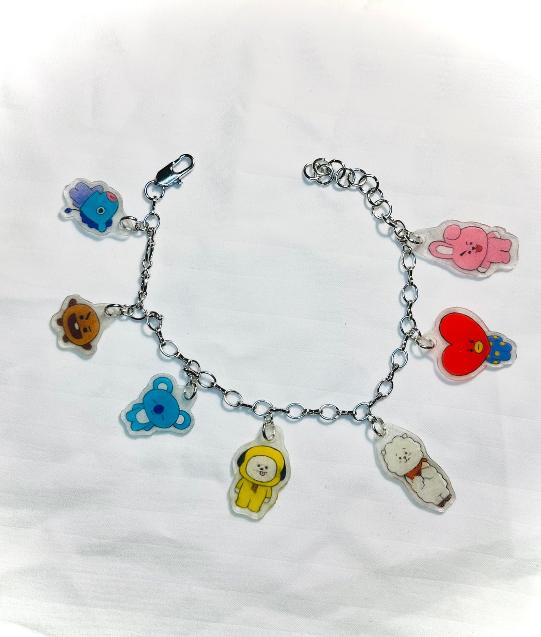BT21 BTS Charm Bracelet - Etsy