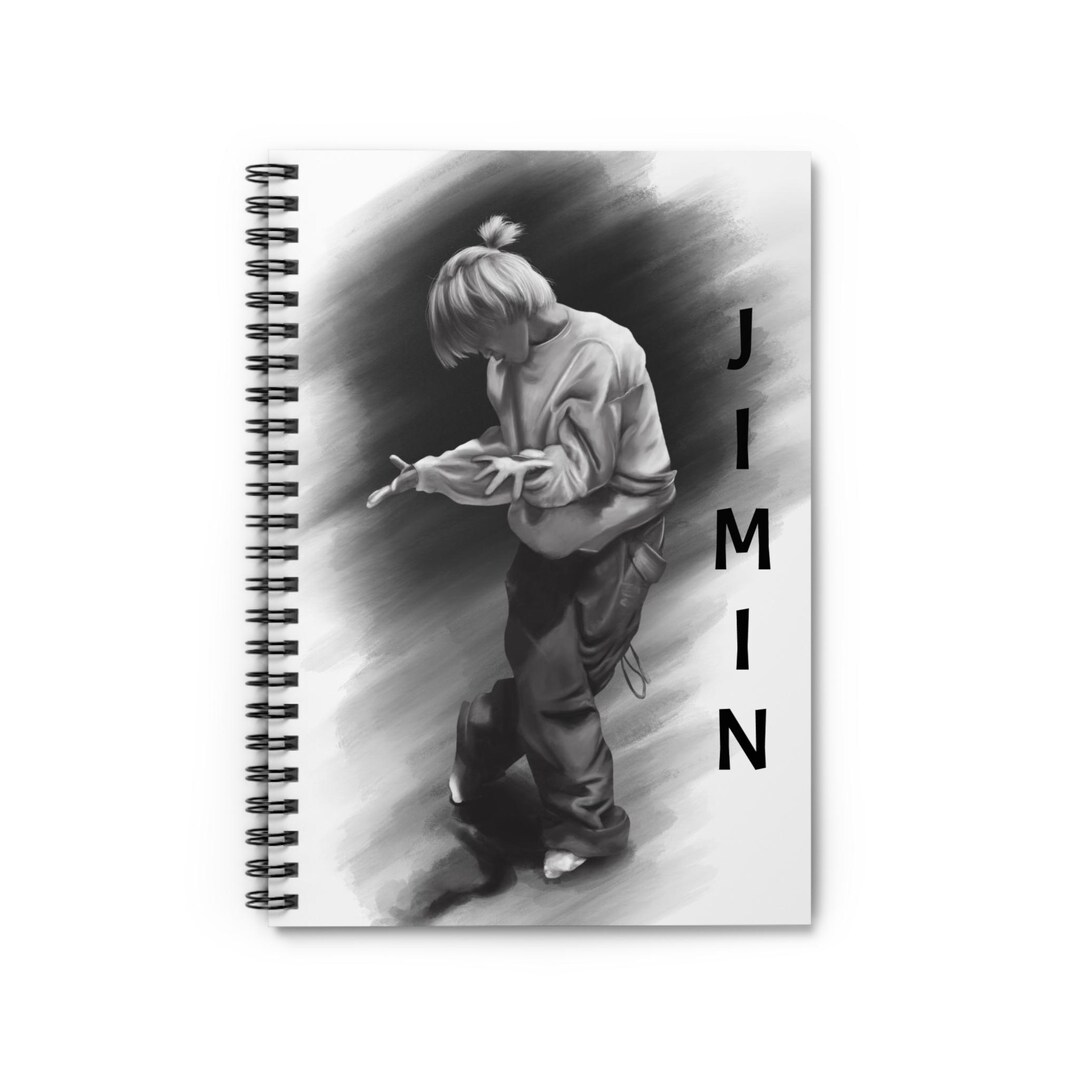 BTS Jimin Spiral Notebook - Ruled Line - Etsy
