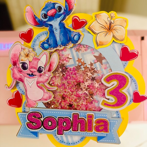 Stitch Angel Cake Topper Etsy Uk