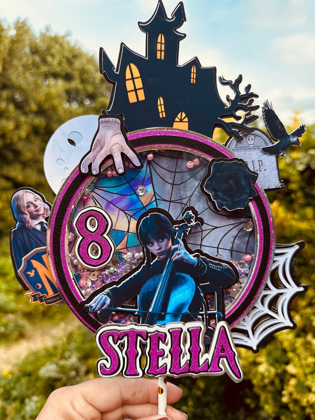 Wednesday Cake Topper / Adams Family We Can Create for Any - Etsy