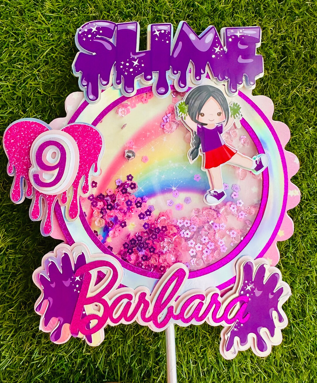 Slime Cake Topper With Led Flashing Light - Etsy