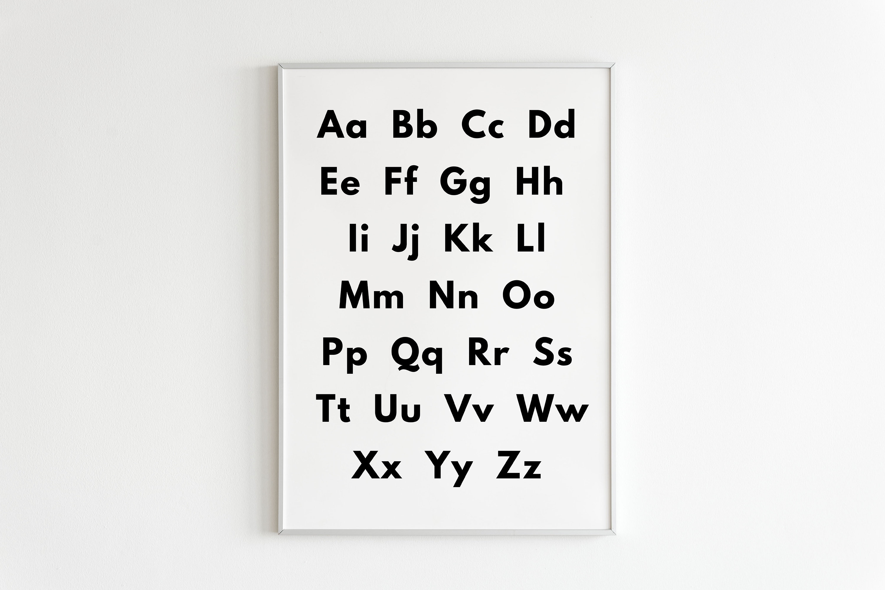 Simple Alphabet & Numbers Posters - Etsy