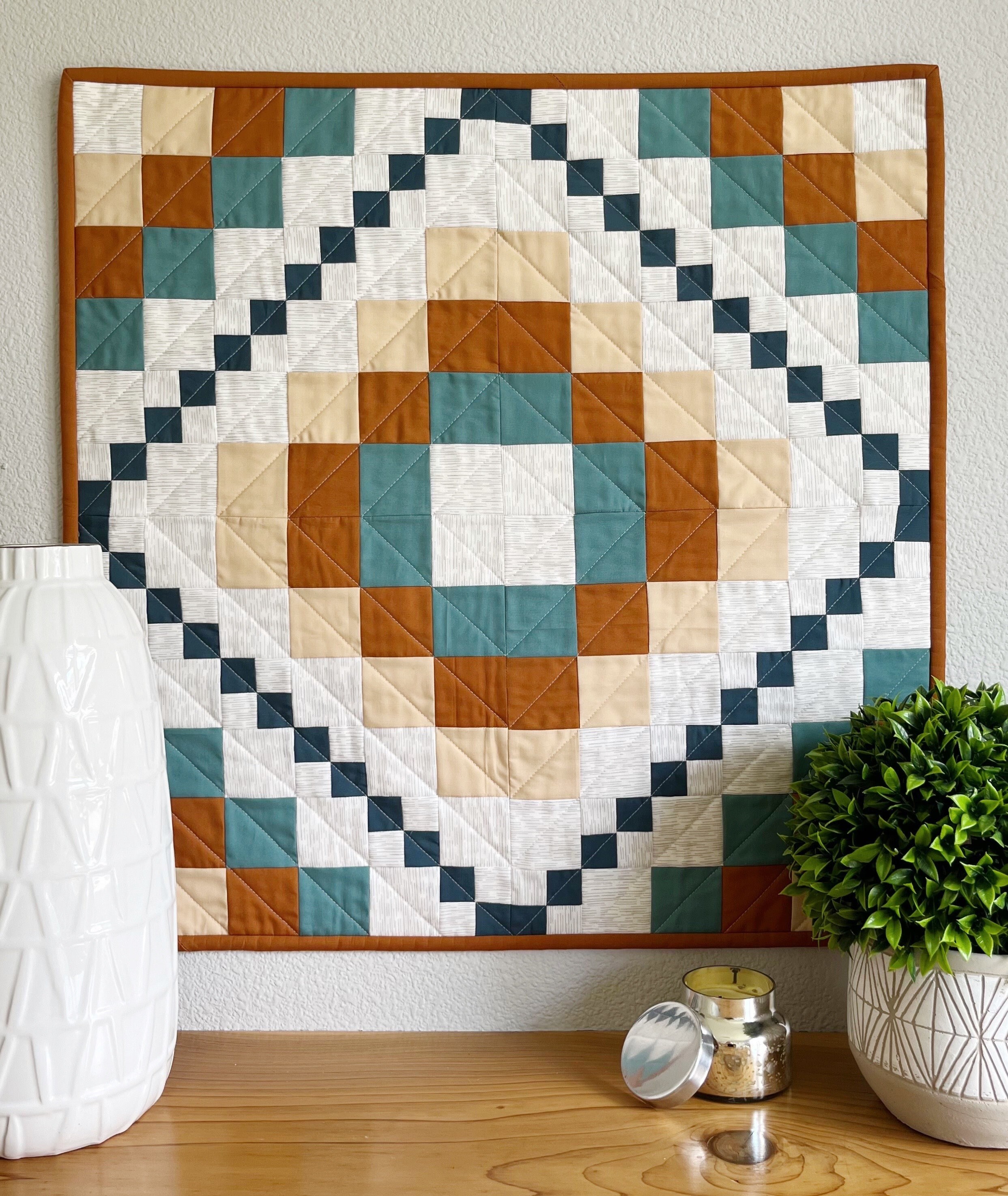 Modern Quilt Wall Hanging - Etsy