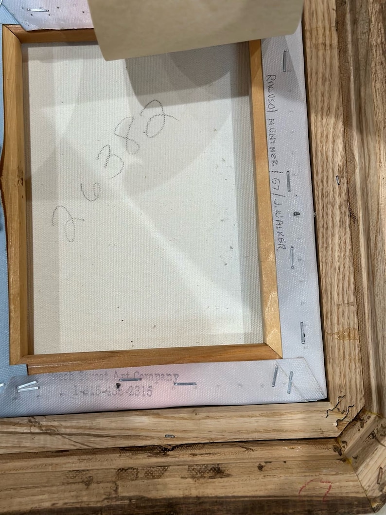 Vintage C. Carson Signed Oil Painting amish Winter Small 8x10 Frame - Etsy