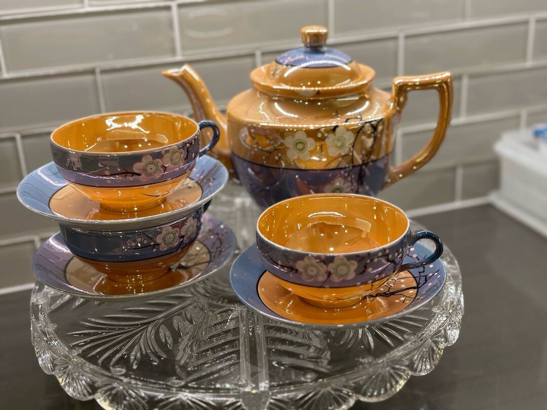 Takito Lusterware Cherry Blossoms Teapot Made in Japan - Etsy