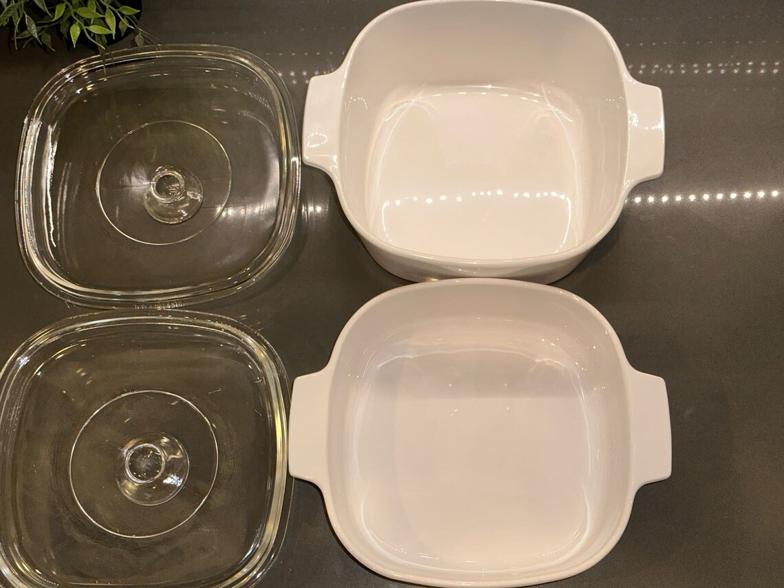Vintage Corningware All White Set A2B A3B - Etsy
