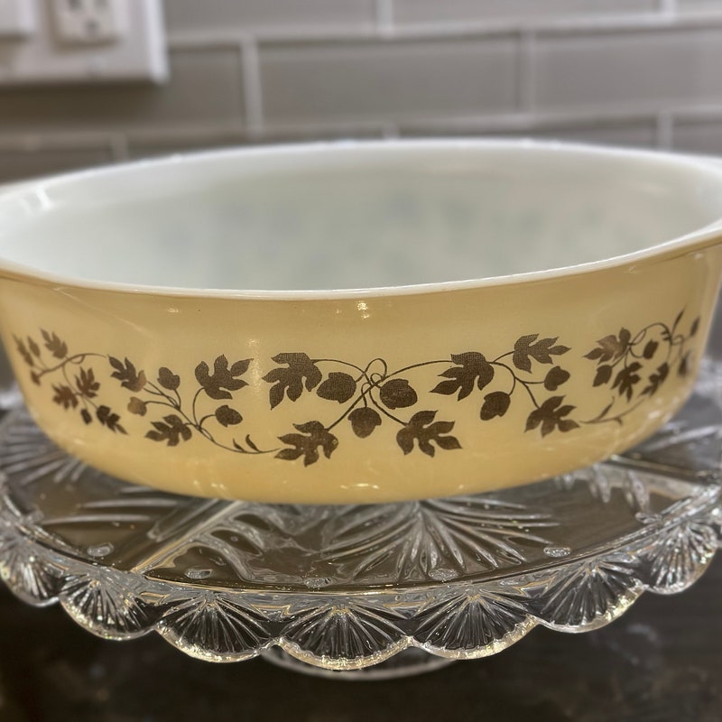 Pyrex Golden Leaf - Etsy