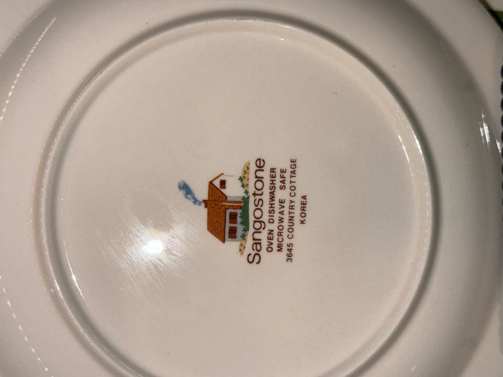 Set of 7 Vintage Sango Sangostone 10-5/8" Dinner Plates, “country ...