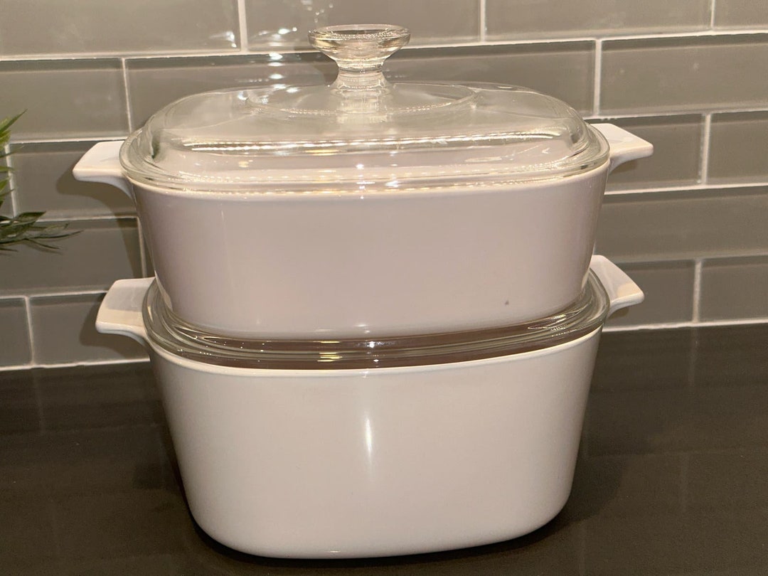 Vintage Corningware All White Set A2B A3B - Etsy