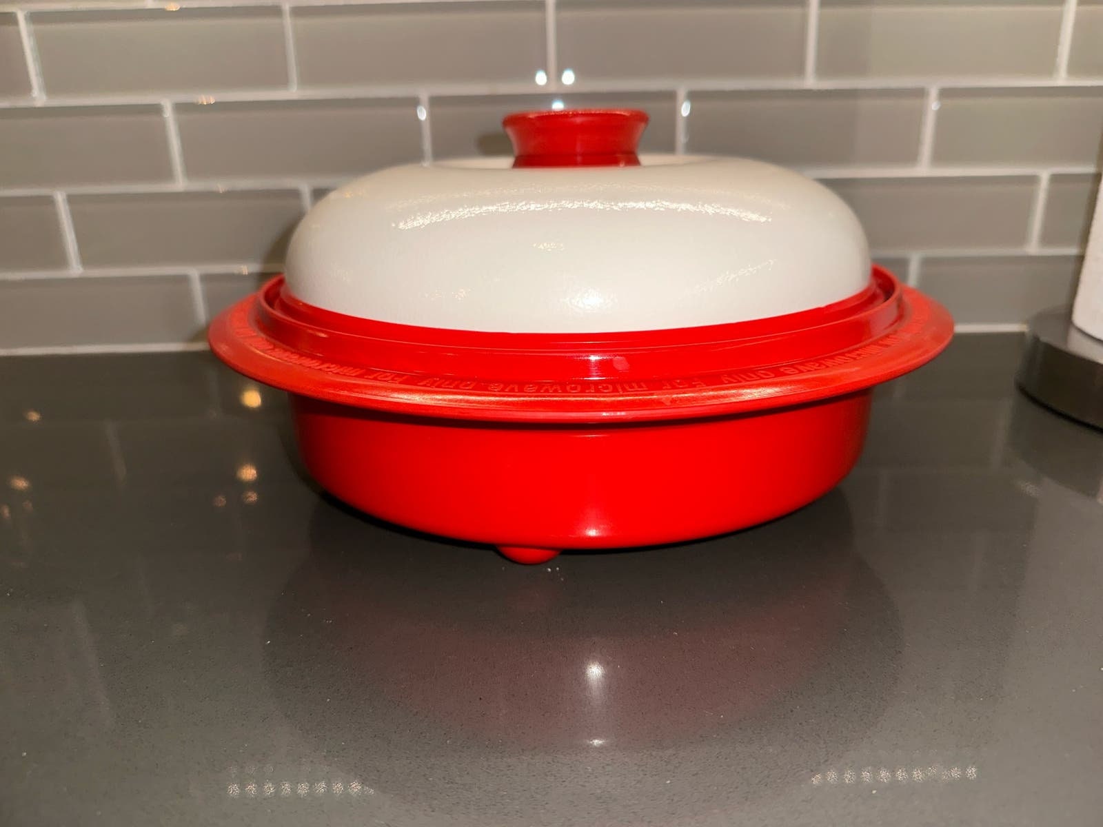 Rangemate Red Multi Cooker Microwave Silicone Grill Steam Plate ...