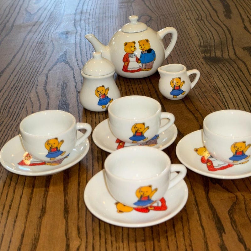 Bear Tea Set - Etsy