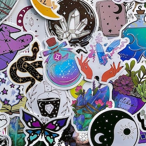 Cute Witchy Sticker Pack - Etsy