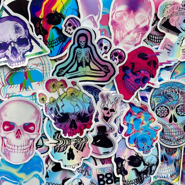 Skull Sticker - Etsy