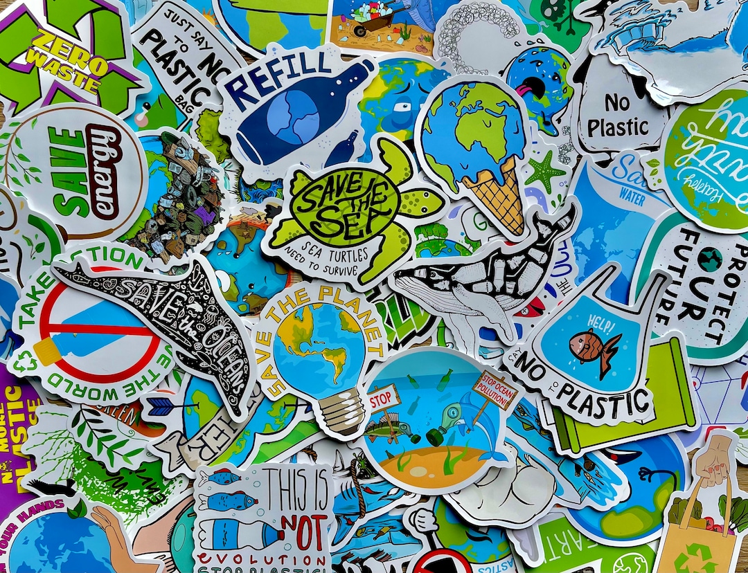 Climate Change Earth Sticker Pack - Etsy