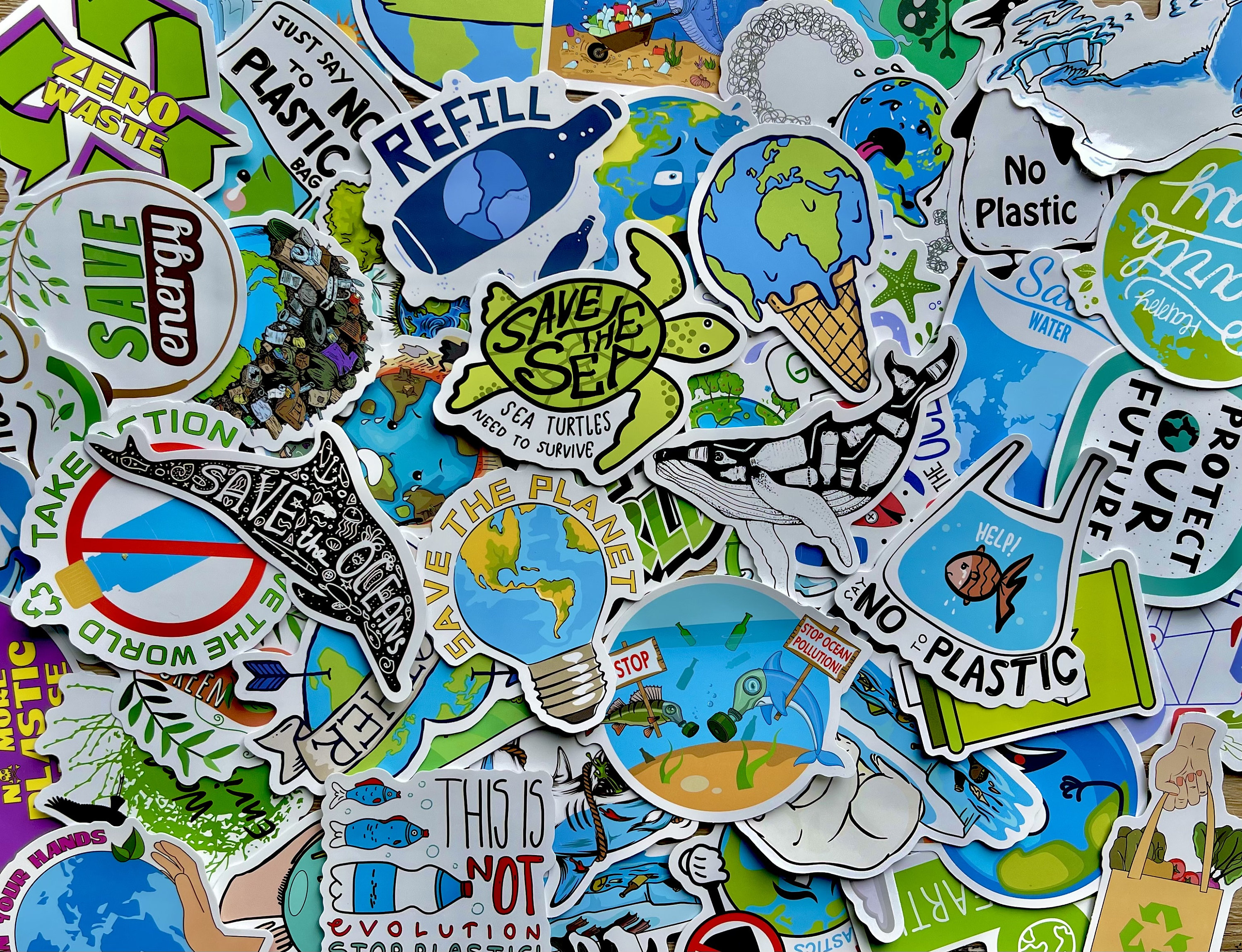 Climate Change Earth Sticker Pack - Etsy