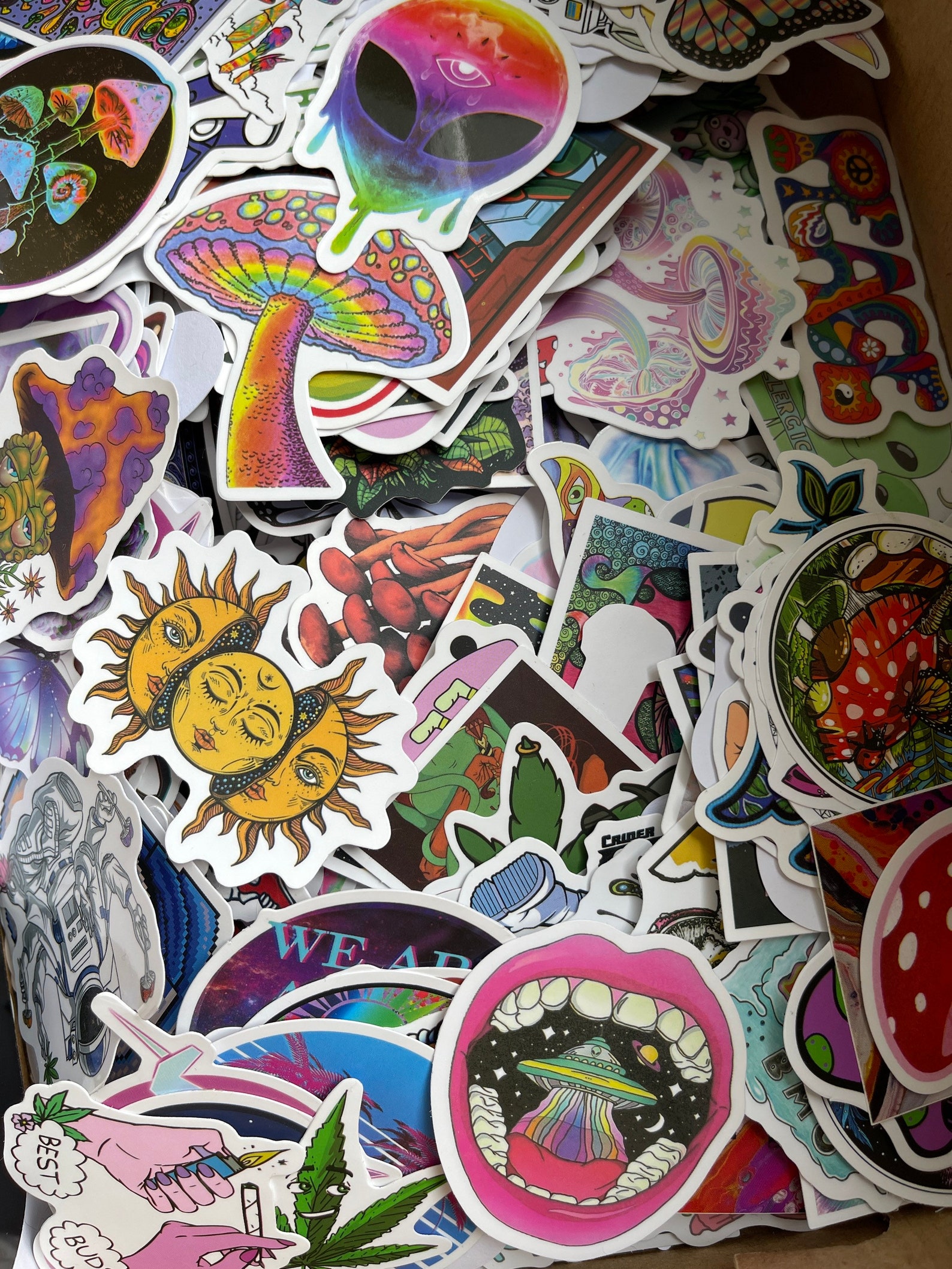 Psychedelic Trippy Sticker Pack - Etsy