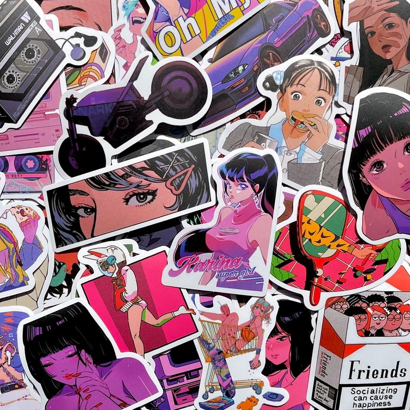 Anime Landscape Stickers - Etsy