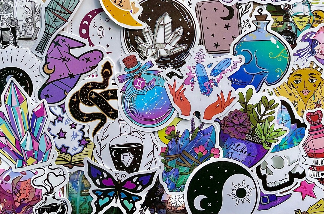 Cute Witchy Sticker Pack - Etsy