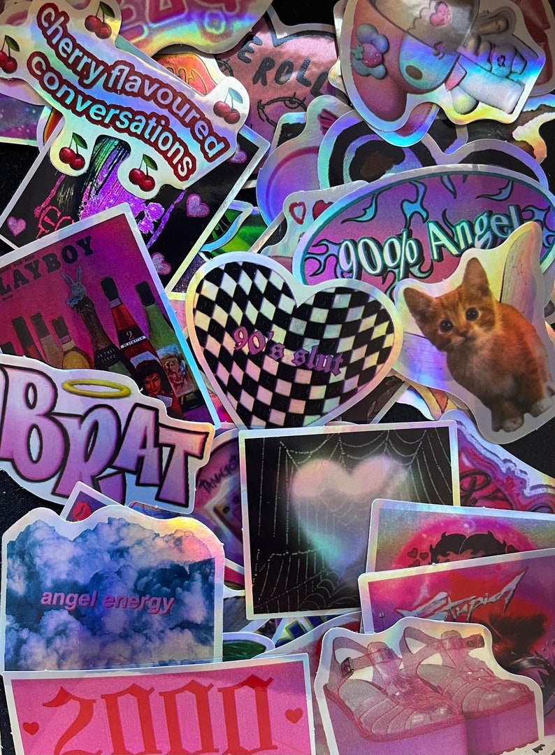 Holographic Gen Z Sticker Pack - Etsy
